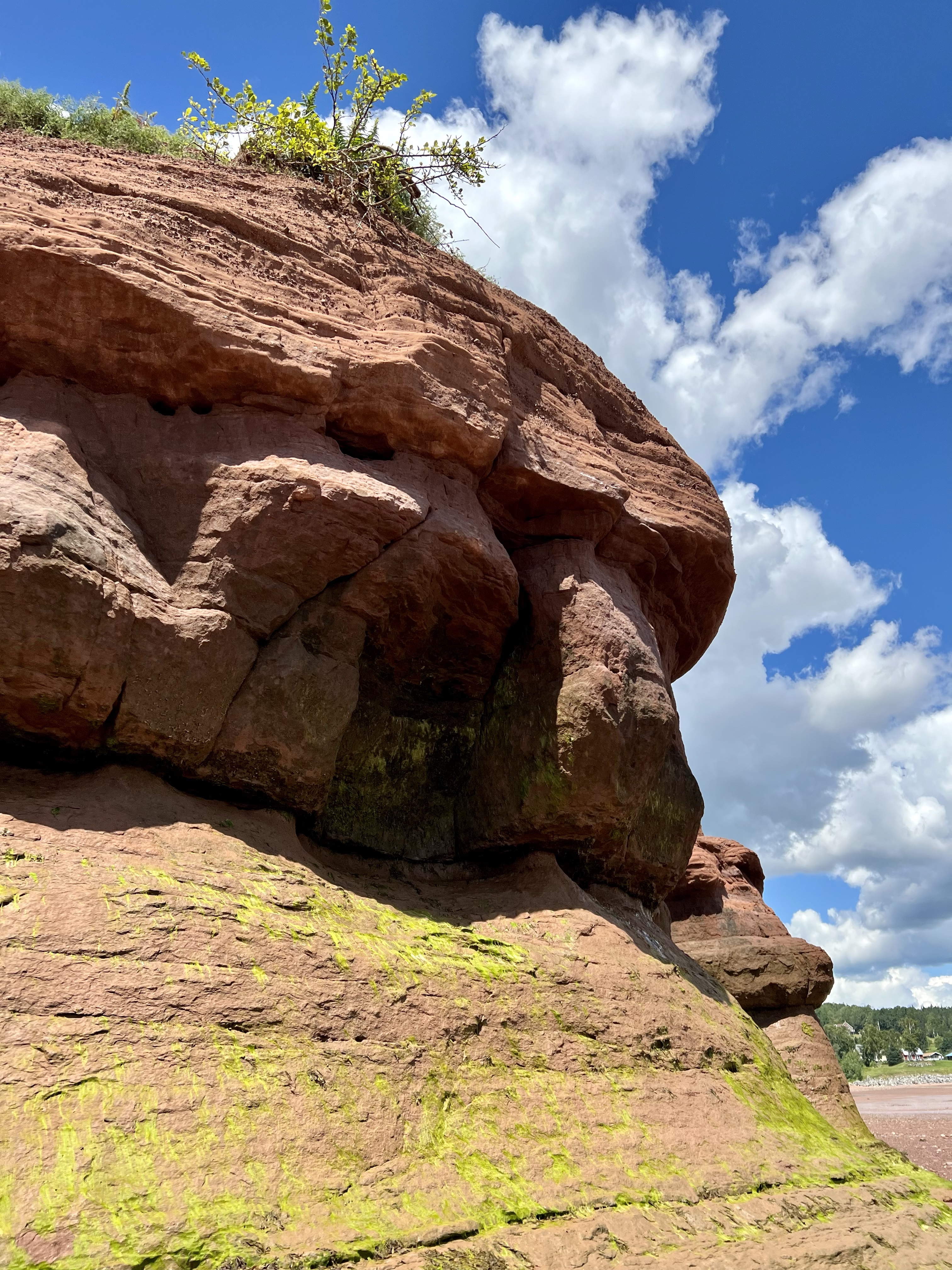 Soley Cove – Where Red Sandstone Cliffs Contrast with an Azure Sky ...