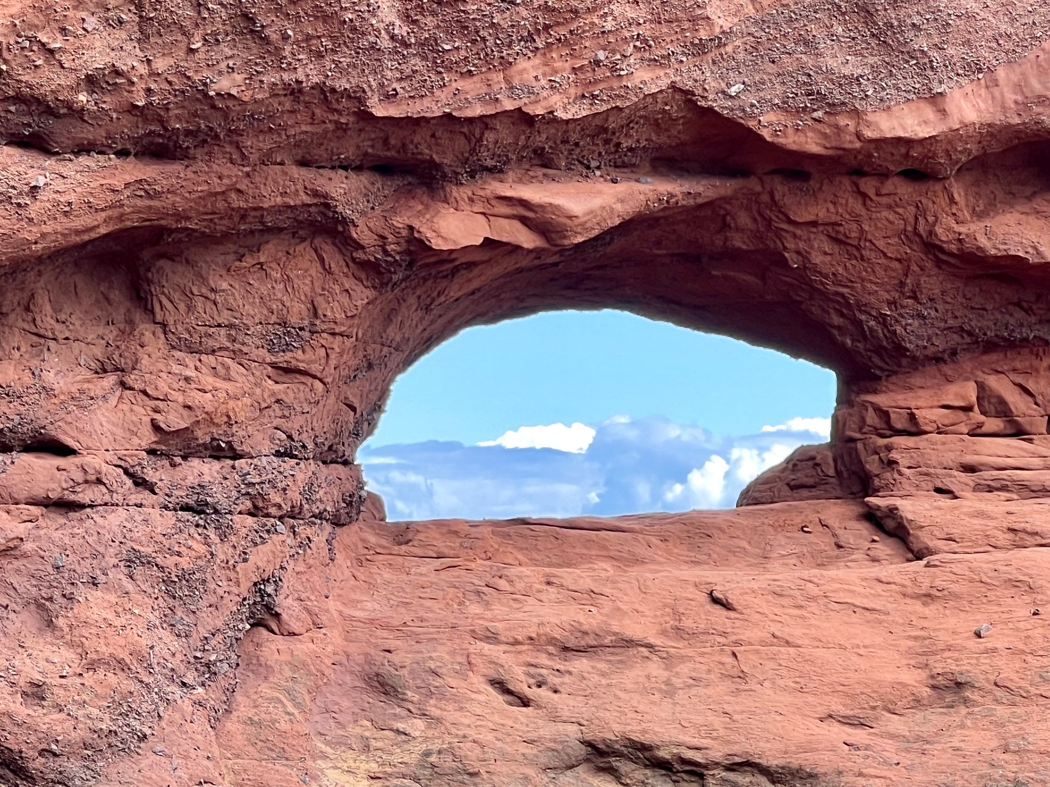 Soley Cove – Where Red Sandstone Cliffs Contrast with an Azure Sky ...