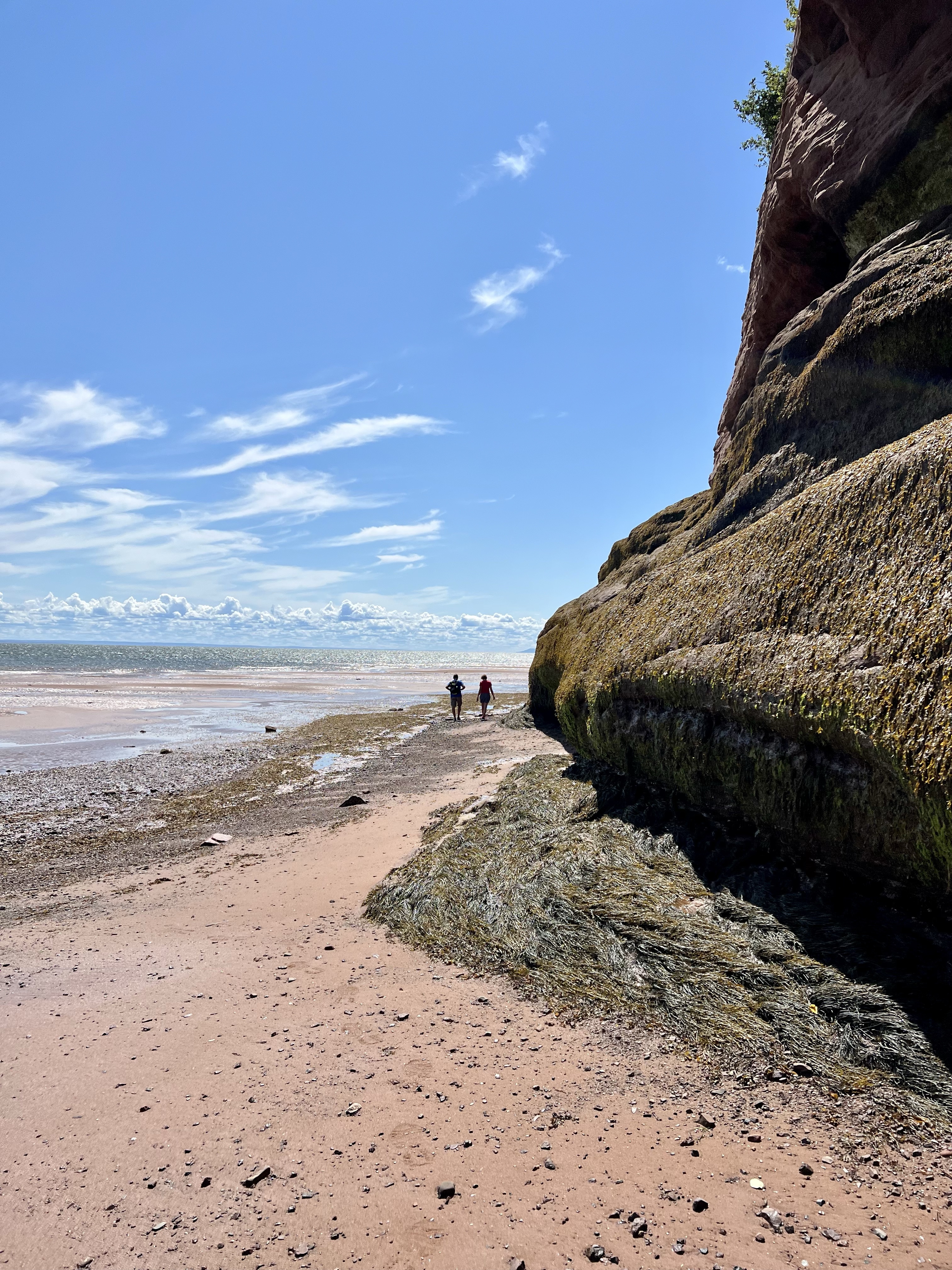 Soley Cove – Where Red Sandstone Cliffs Contrast with an Azure Sky ...