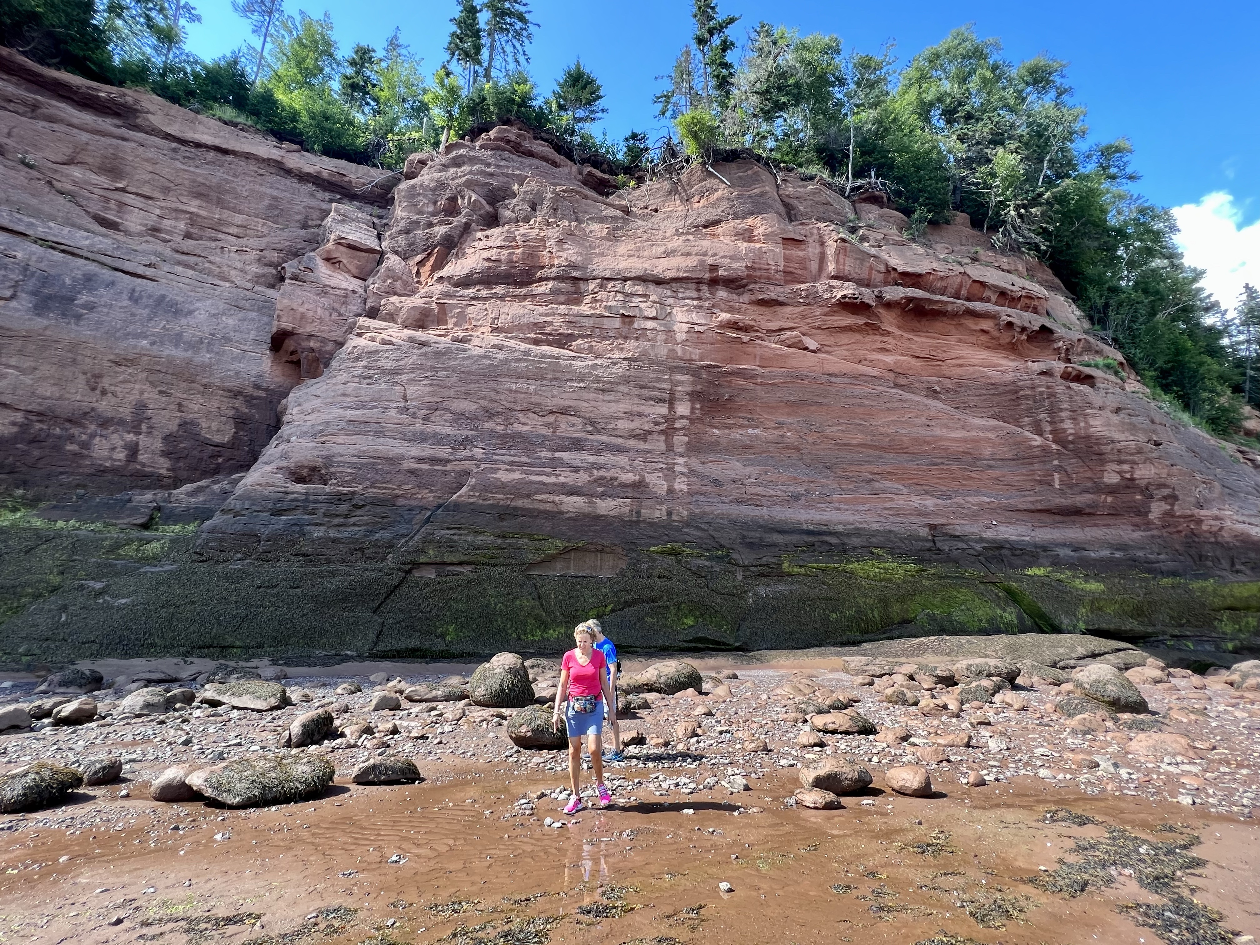 Soley Cove – Where Red Sandstone Cliffs Contrast with an Azure Sky ...